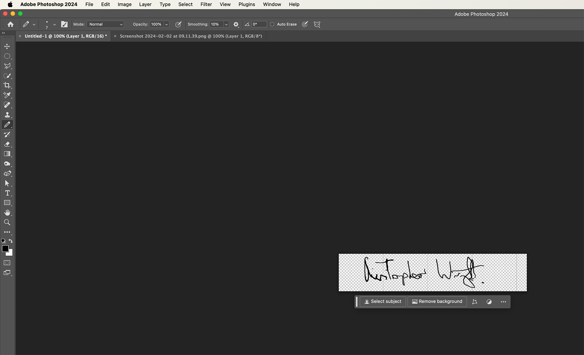 Creating a Signature in Photoshop - Chris Wright Photography